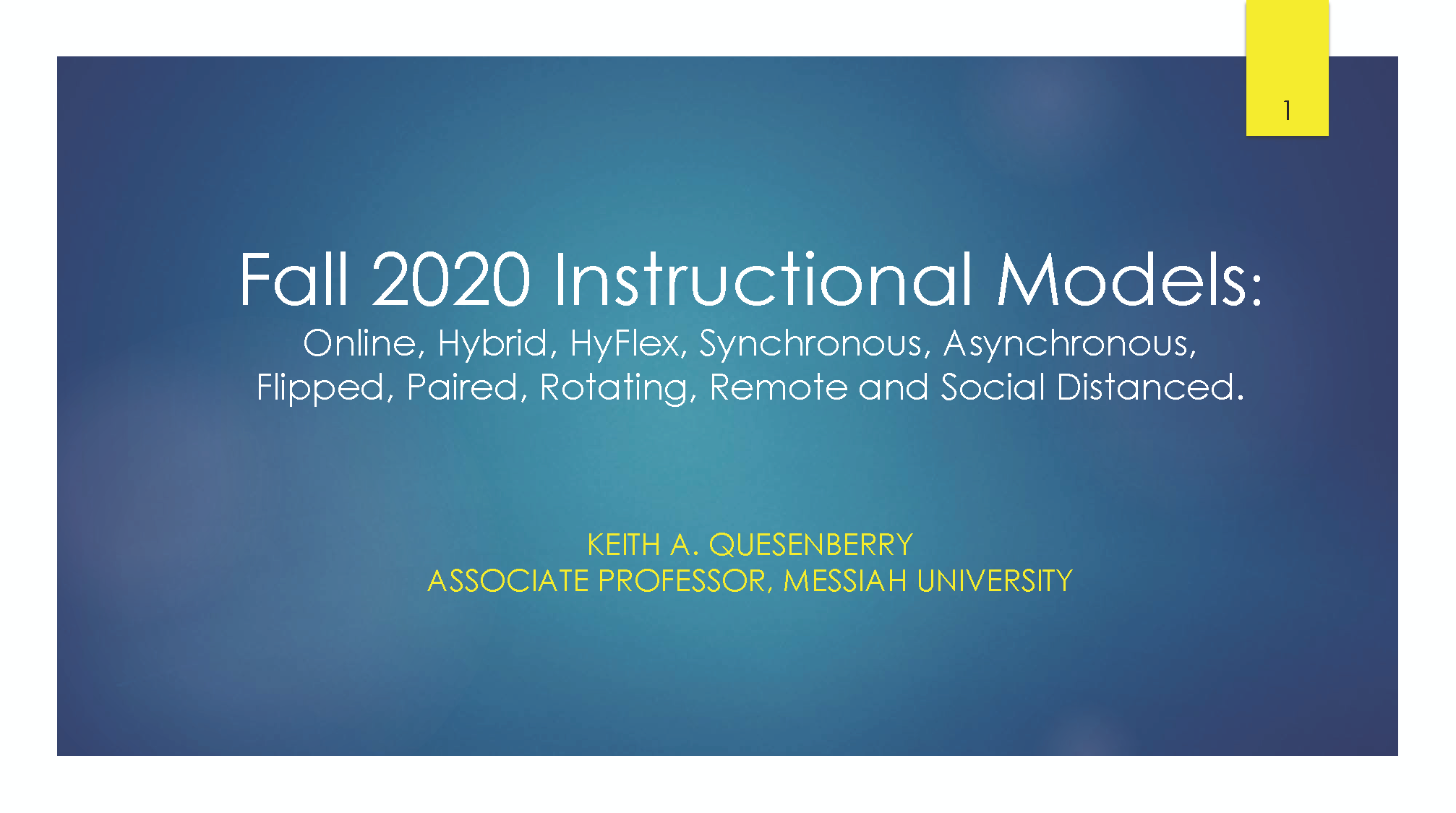 Fall 2020 Instructional Models – Commission on Public Relations Education